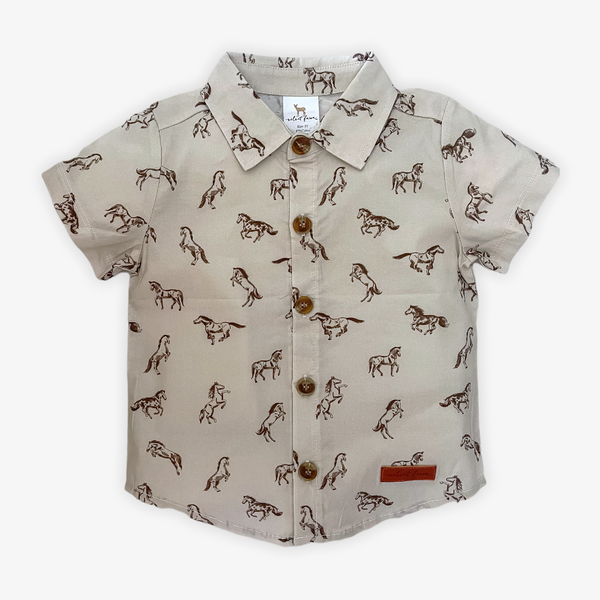 Nash button down- Let's Ride – Sissy & Bean