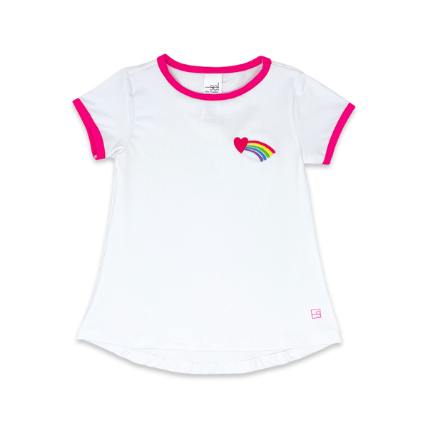 Bridget Basic Tee- Rainbow – Sissy & Bean