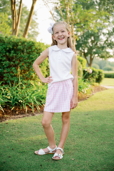 Isabella Skirt- Pink Buffalo check – Sissy & Bean
