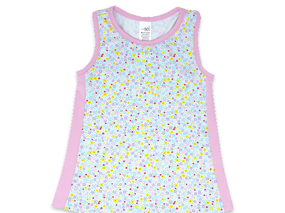 Riley Razor Tank- Itsy Bitsy Floral – Sissy & Bean