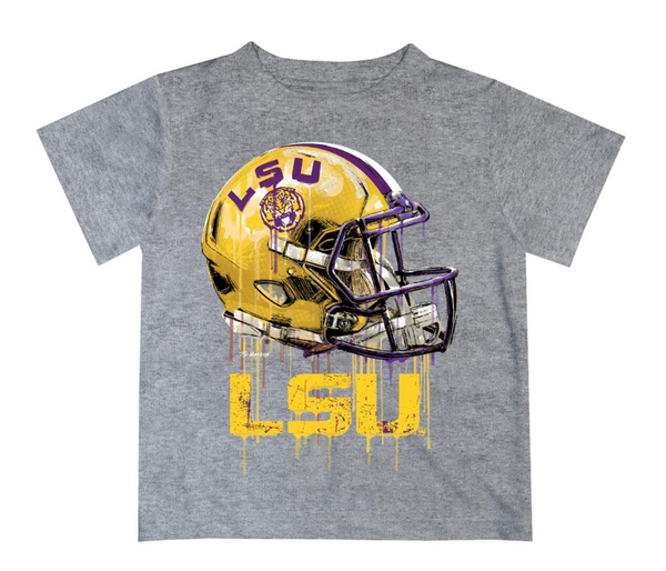 LSU Dripping Helmet- Heather Grey – Sissy & Bean