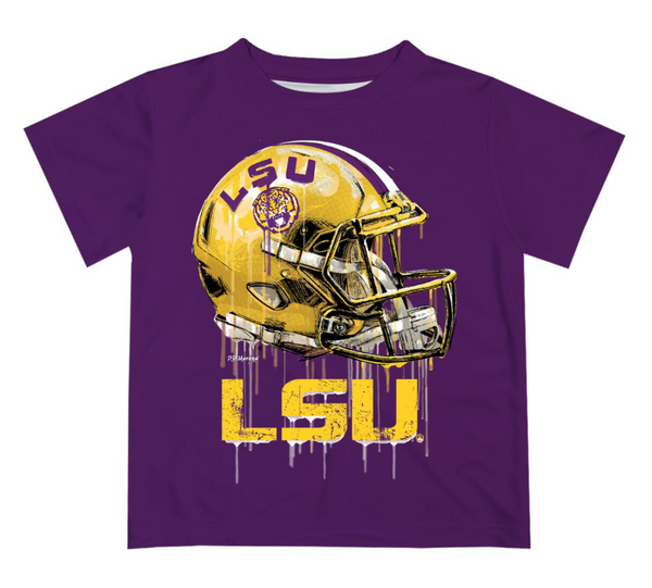 LSU Dripping Helmet- Purple – Sissy & Bean
