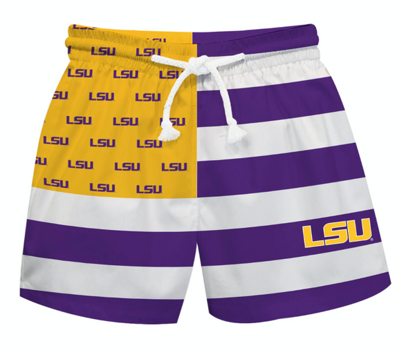 LSU Flag Swimtrunks – Sissy & Bean